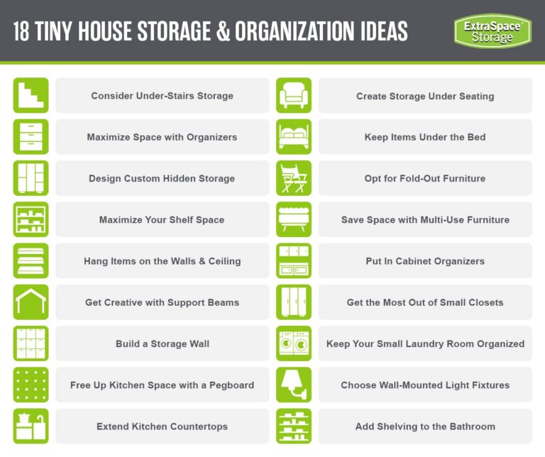 18 Tiny House Storage Ideas & Organization Hacks
