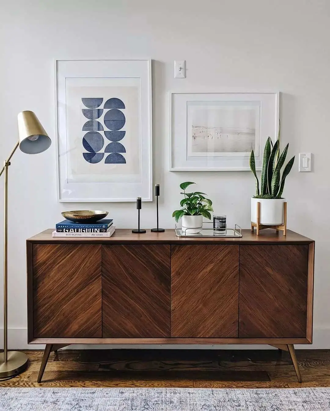 Modern Sideboard Decorating Ideas | Shelly Lighting
