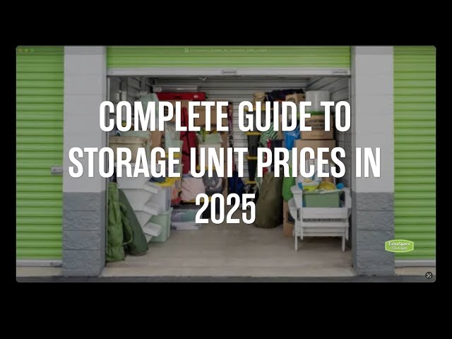 Storage Unit Pricing Guide: How Much Do Storage Units Cost in 2025?