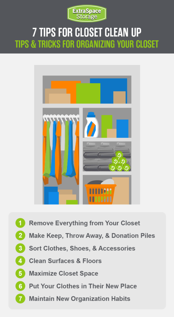 How to Clean Your Closet & Keep It Organized in 7 Steps | Extra Space ...