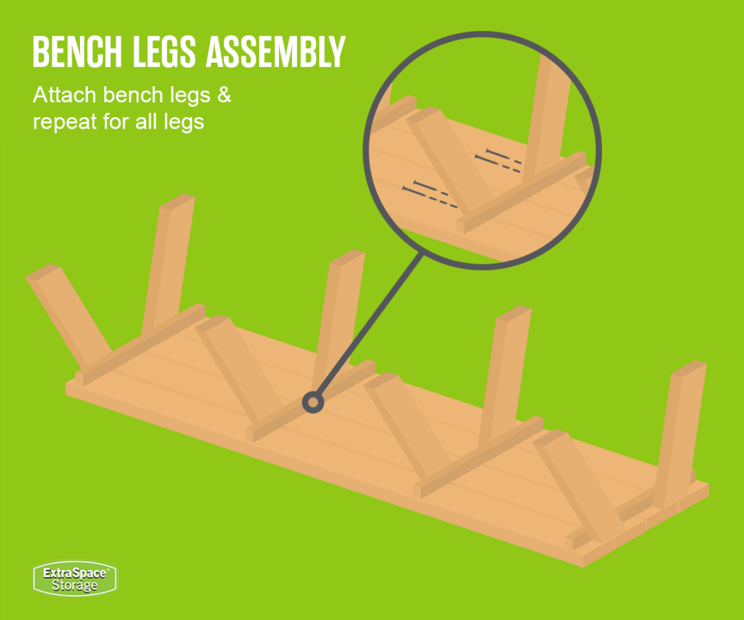 Build a Farmhouse Bench in 8 Steps | Extra Space Storage