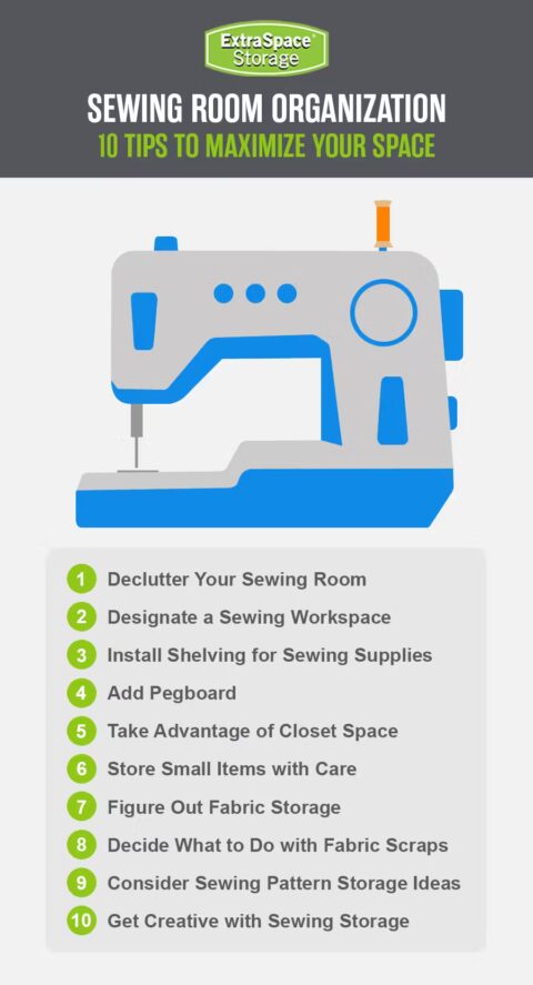 10 Tips for Organizing a Sewing Space | Extra Space Storage