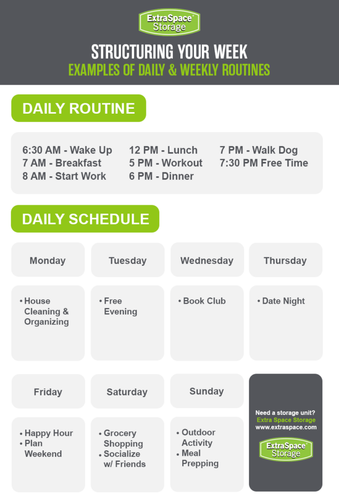 How to Stay Organized Each Week | Extra Space Storage
