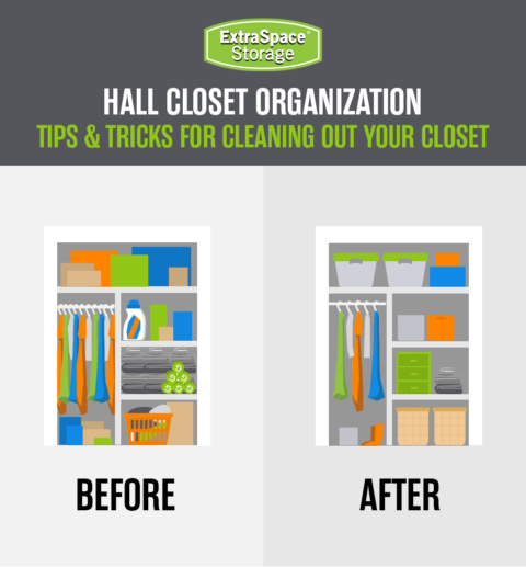 8 Ideas for Hall Closet Organization | Extra Space Storage