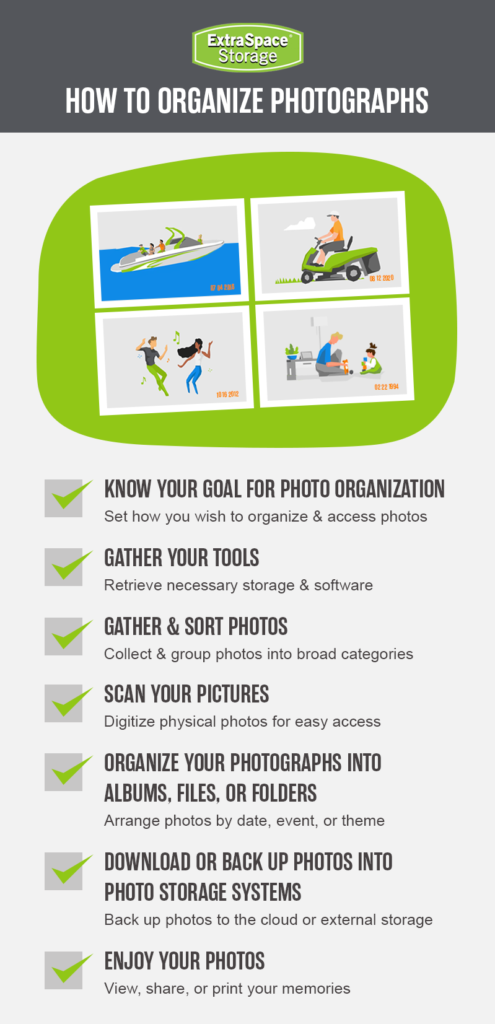 7 Tips to Organize Photographs | Extra Space Storage