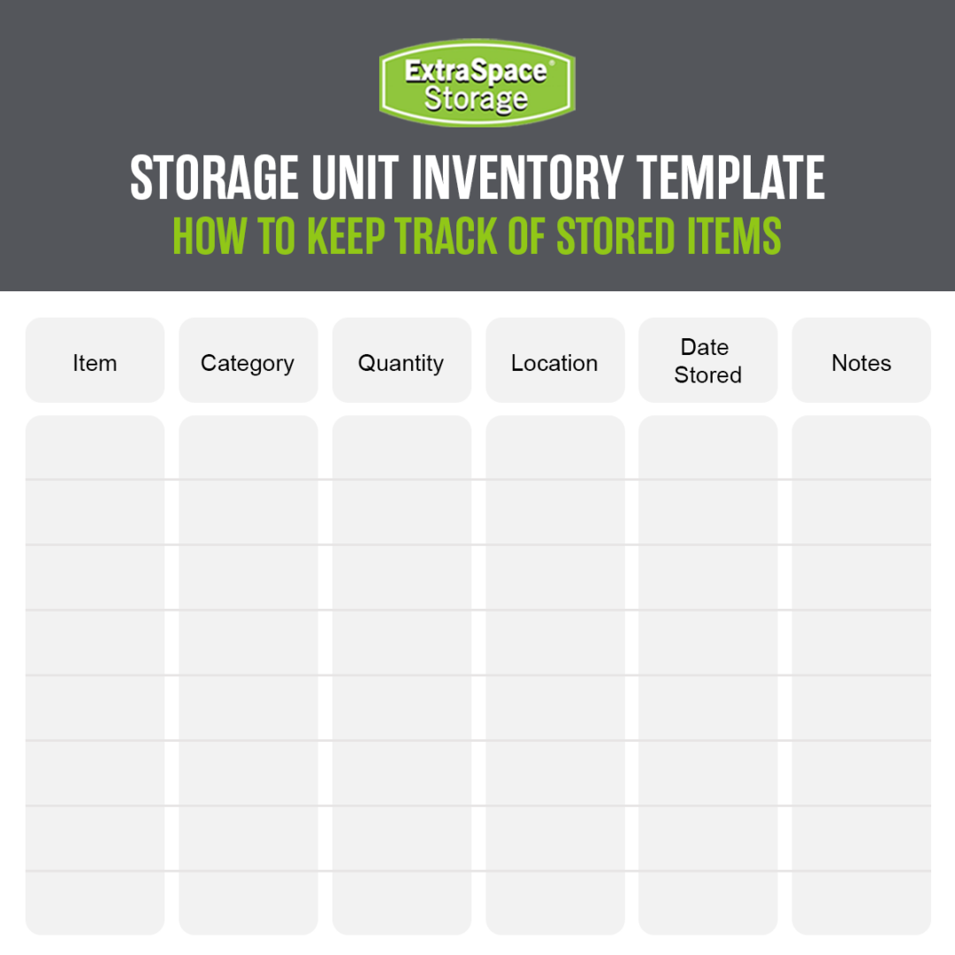 Storage Unit Organization: Create Your Perfect Inventory List