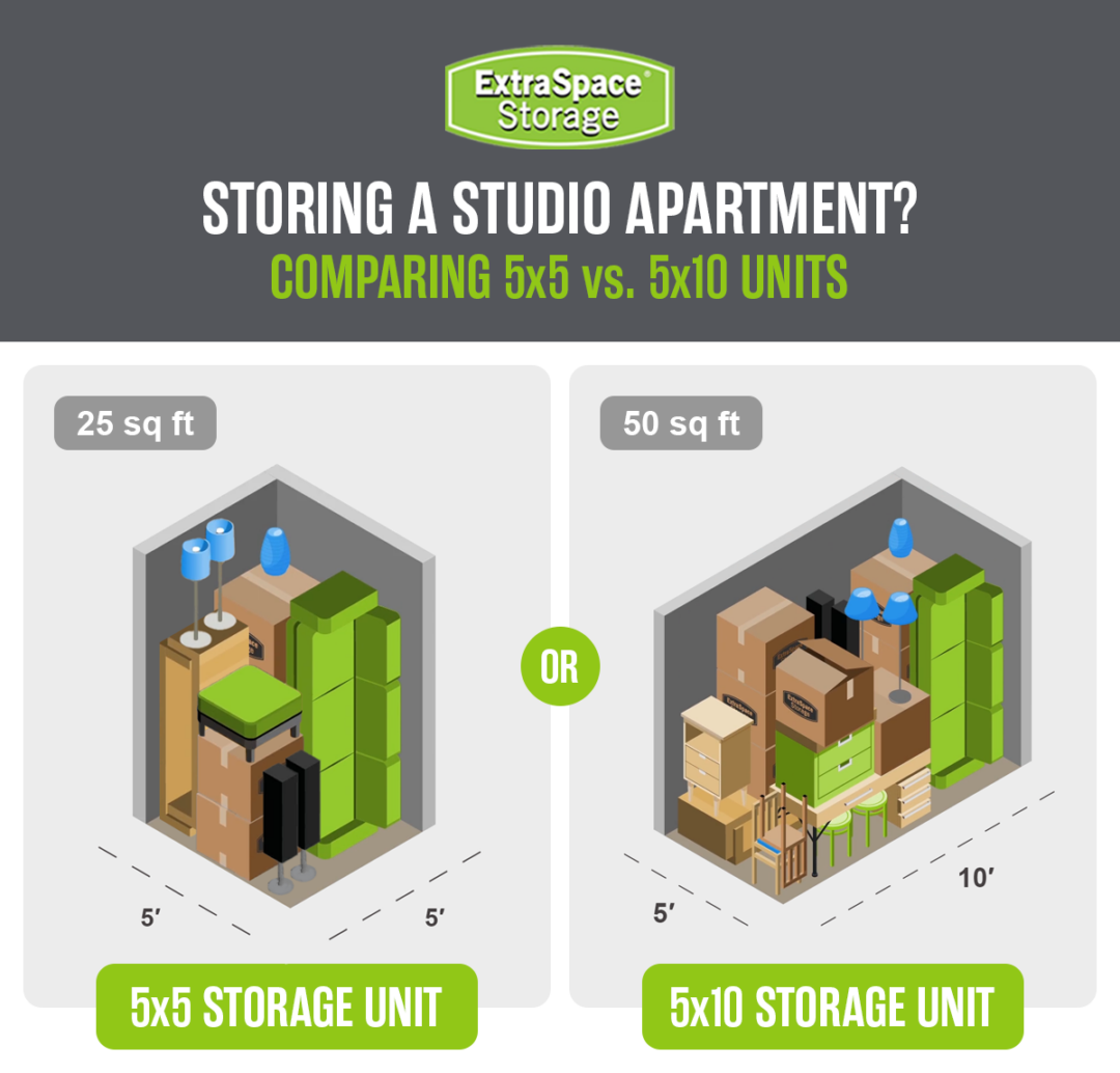 What's the Best Storage Unit Size for a Studio Apartment? | Extra Space Storage